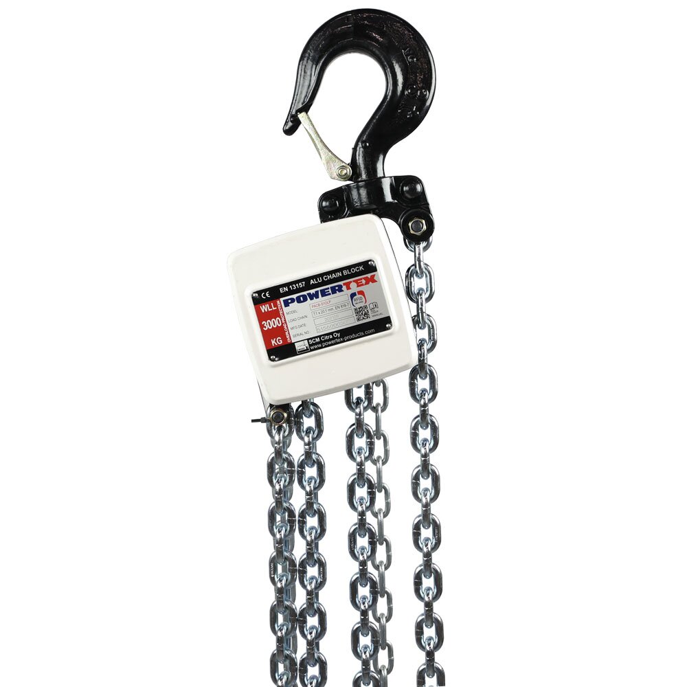 Aluminum chain block with overload protection | Certex Latvija